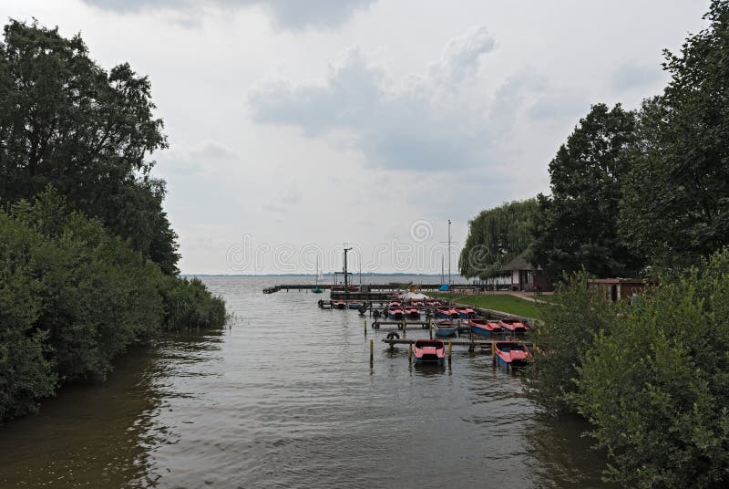 Landscape at Lake Duemmer in Lower Saxony, Germany Stock Image - Image ...