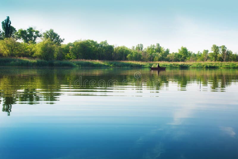 Landscape with a lake stock photo. Image of ecological - 57160476