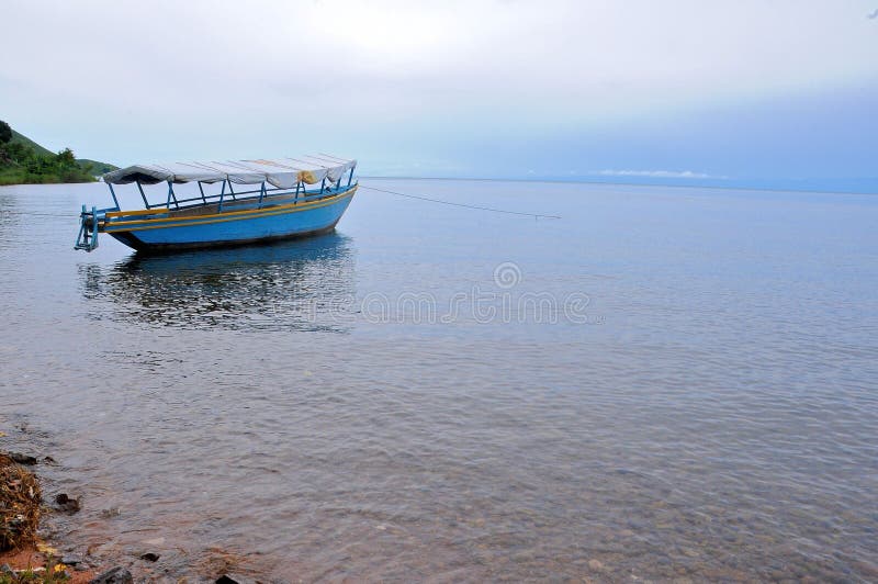 Landscape of Lake Tanganyika Stock Photo - Image of harbor, stanley ...