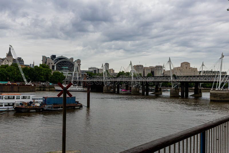 Landscape of Lambeth Bridge Over the River Thames, London Stock Photo ...