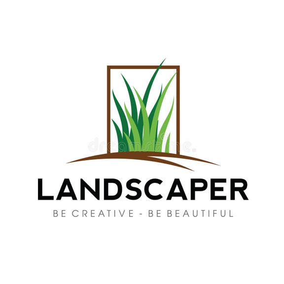 Landscape and Lawn Logo Vector Stock Vector - Illustration of floral ...