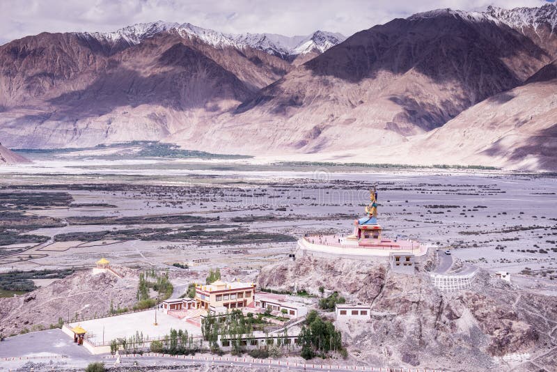 Landscape of Leh,at Diskit Monastery,Leh,India Stock Photo - Image of ...