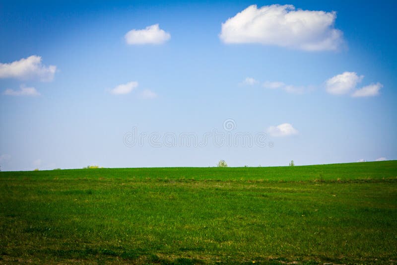 Landscape like windows xp stock photo. Image of field - 90426310