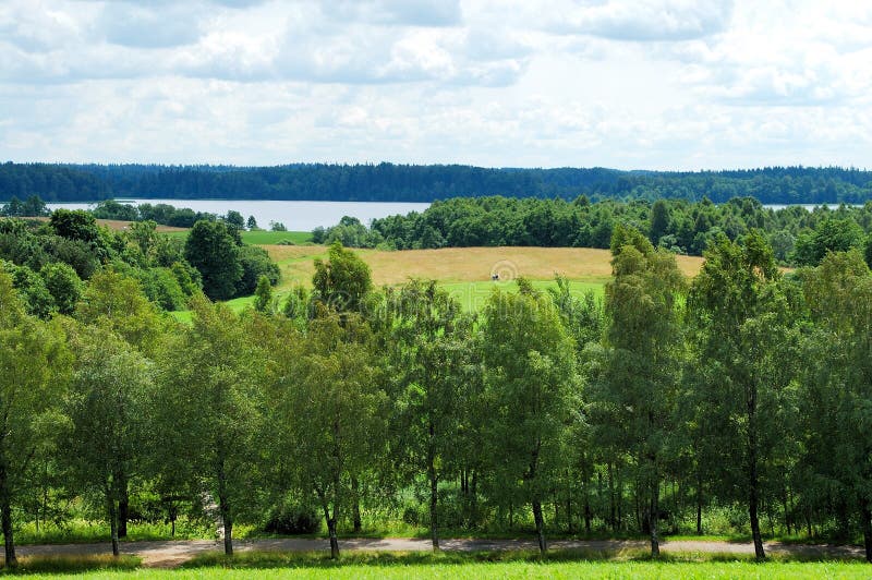 Landscape of Lithuania. stock photo. Image of look, mere - 10894296