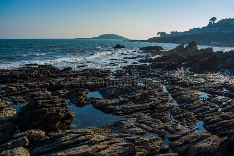 A Landscape of Looe, Cornwall, UK Stock Image - Image of ocean, shore ...
