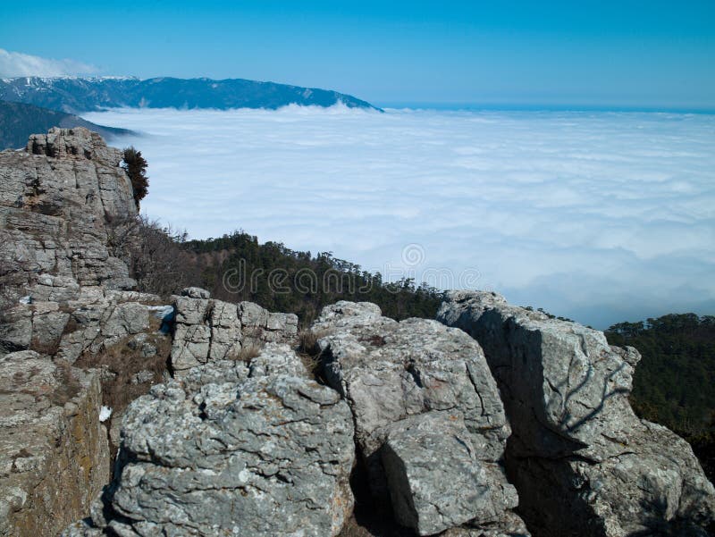 Landscape of low mountains stock image. Image of rock - 36200537