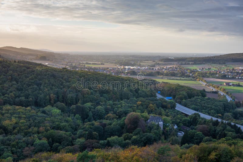 Landscape of Low Saxony in Germany Stock Image - Image of mountain ...
