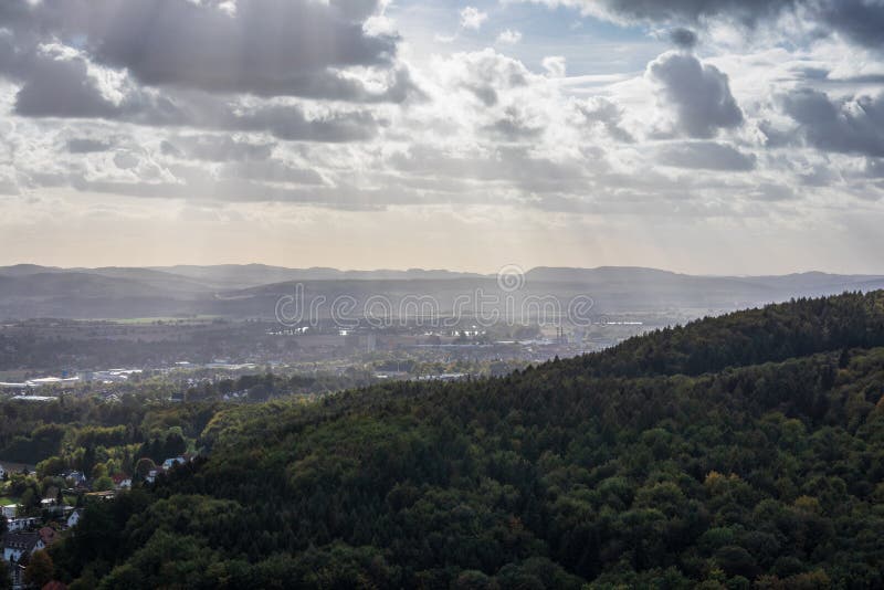 Landscape of Low Saxony in Germany Stock Image - Image of mountains ...