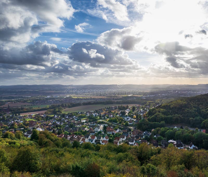 Landscape of Low Saxony in Germany Stock Photo - Image of forest ...