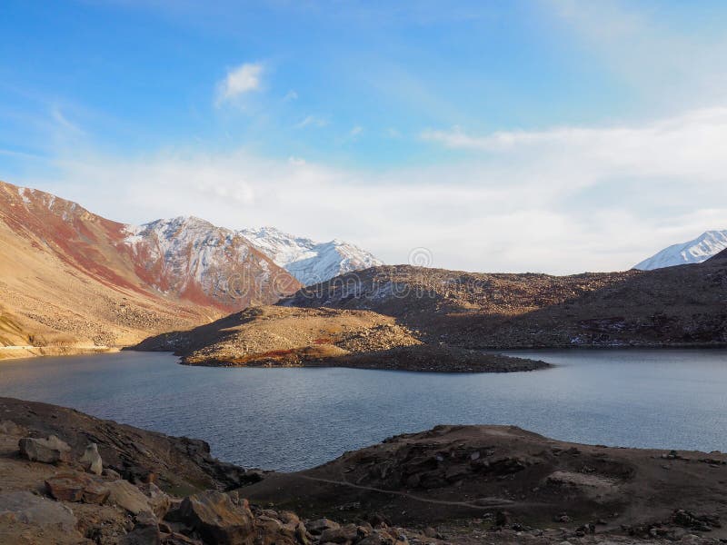 Landscape of Lulusar Lake, Kaghan Valley, Pakistan Stock Image - Image ...