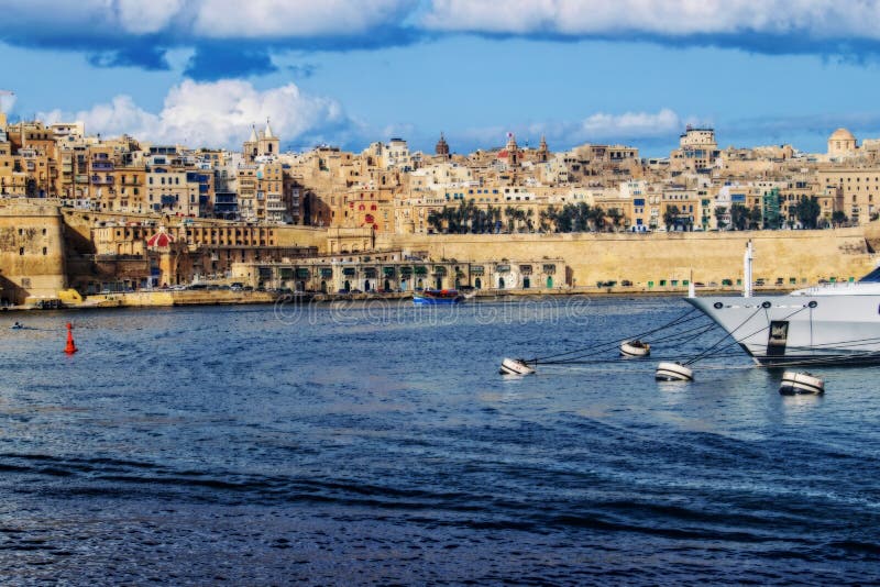 Landscape of Malta stock photo. Image of tourism, harbor - 172771016