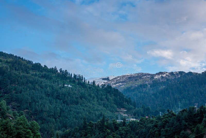 Landscape of Manali in Himachal Stock Image - Image of travel, forest ...