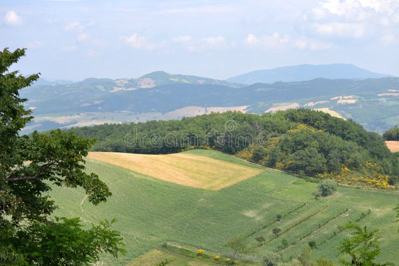 Landscape in the Marche - Italy Stock Photo - Image of apennine ...
