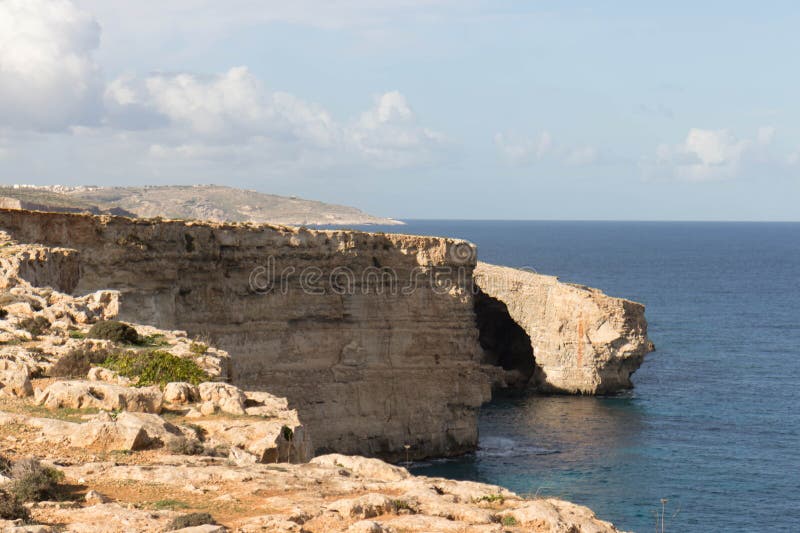 Landscape of Marfa Peninsula Stock Image - Image of seascape, cliffs ...