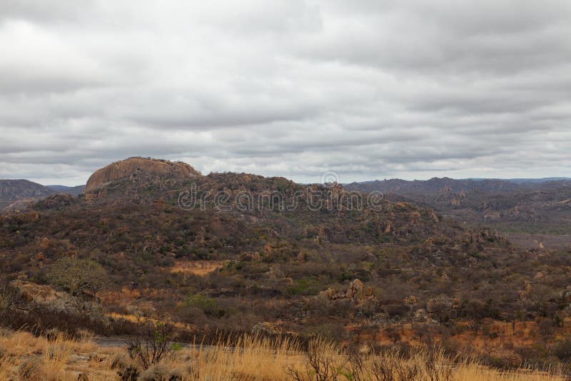 Landscape of the Matopo National Park in Zimbabwe Stock Image - Image ...