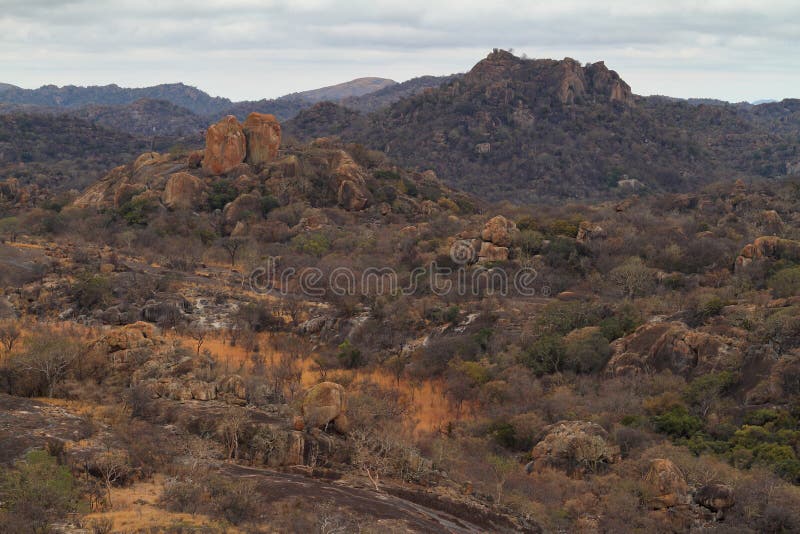 Landscape of the Matopo National Park in Zimbabwe Stock Photo - Image ...