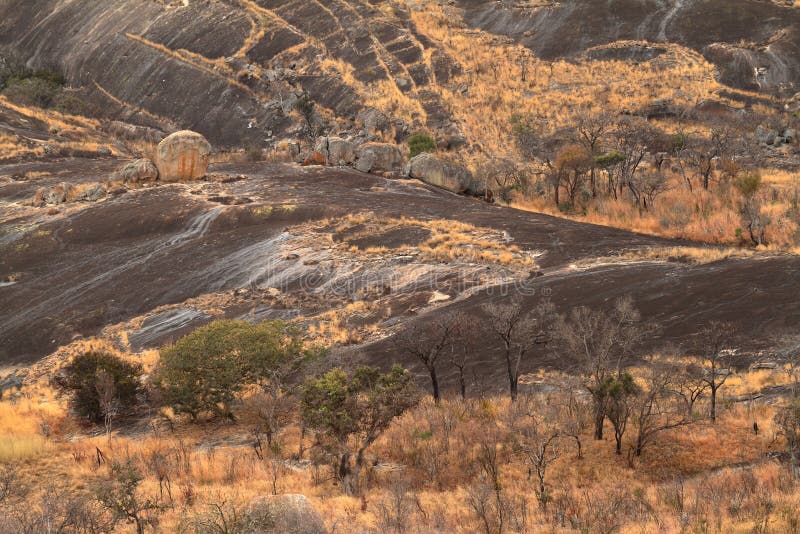 Landscape of the Matopo National Park in Zimbabwe Stock Photo - Image ...