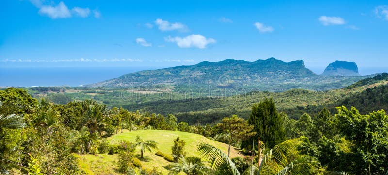 Landscape of Mauritius Island Stock Photo - Image of beach, nature ...