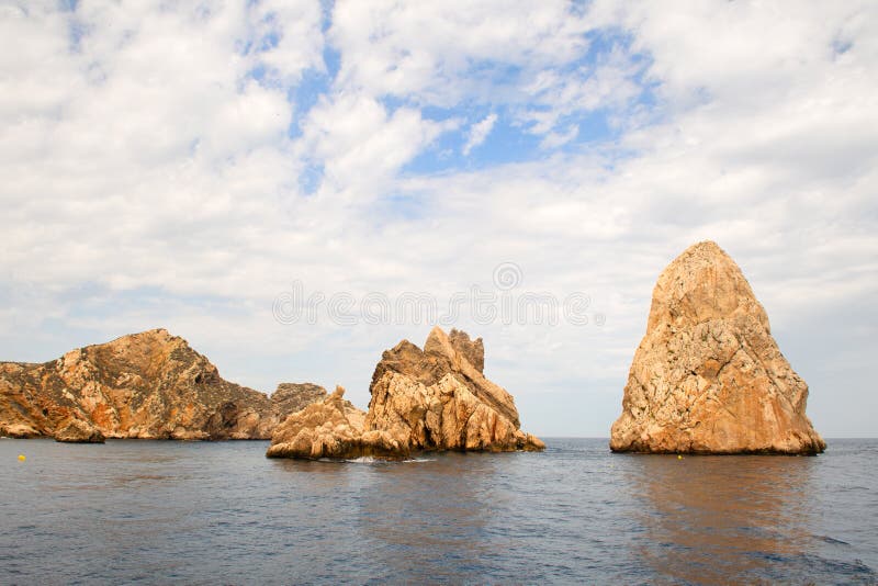 Landscape with Medes Islands Stock Photo - Image of outdoors ...