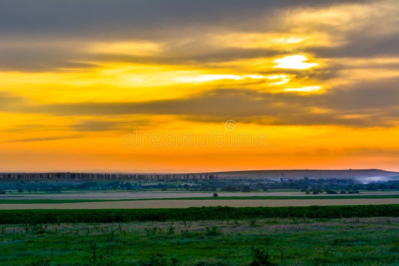 Landscape of medow field stock photo. Image of mountain - 188852016