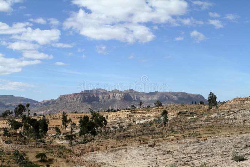 Landscape at Mekele in Ethiopia Stock Photo - Image of prairie, tigray ...