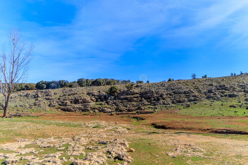 Landscape in the Middle Atlas, Azrou, Morocco. Stock Image - Image of ...