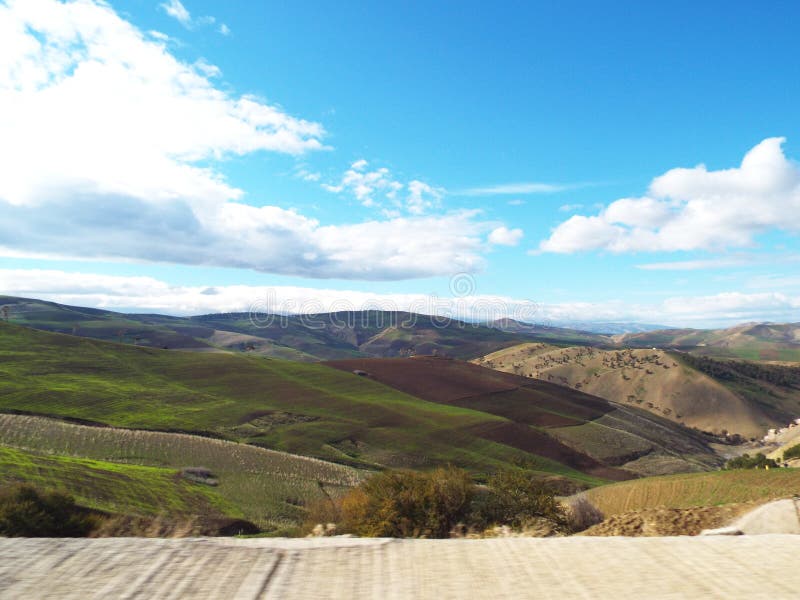 Landscape of Middle Atlas Mountains Stock Image - Image of agriculture ...