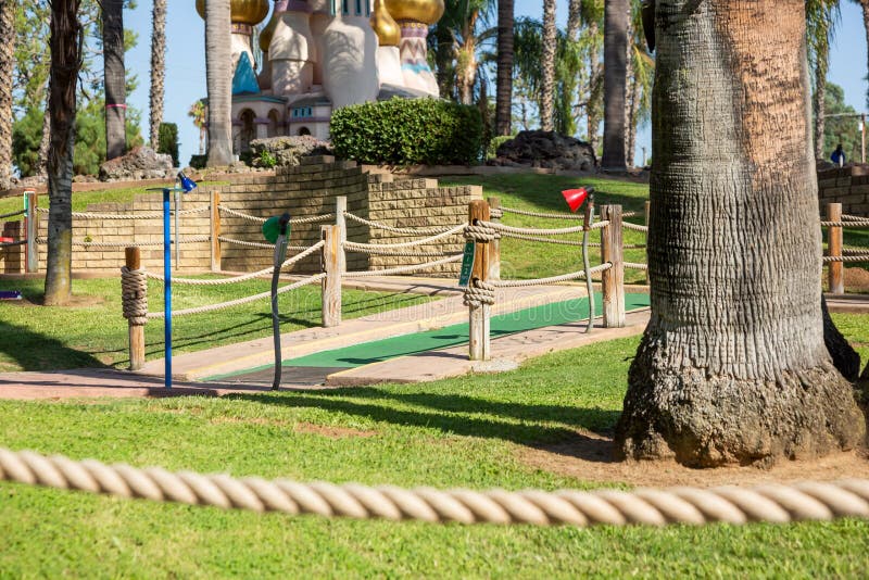 Mini golf course editorial photo. Image of pathways - 158314441
