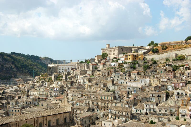 Landscape of Modica (Italy) Stock Image - Image of sicily, home: 13483379