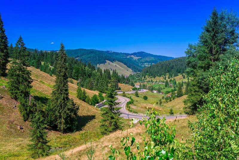 Landscape in Moldavia, Romania Stock Photo - Image of blue, outdoor ...