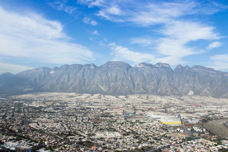 Landscape of Monterrey Mountains Stock Image - Image of city, national ...