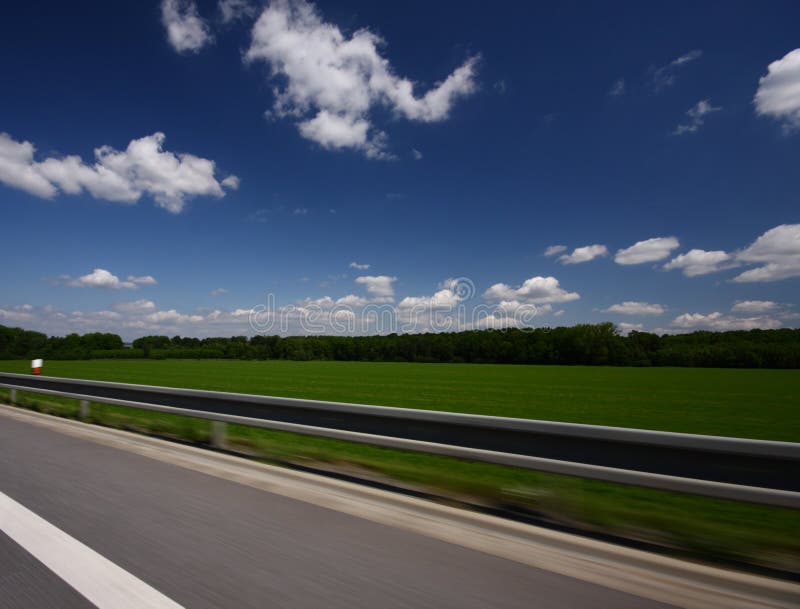 Landscape in motion stock image. Image of grass, speed - 12784437