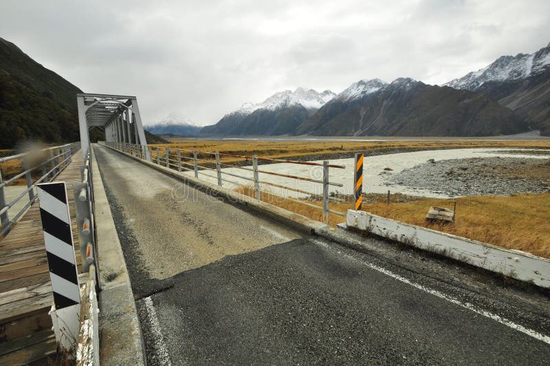 Landscape of Mount Cook Track Stock Photo - Image of glacier, natural ...