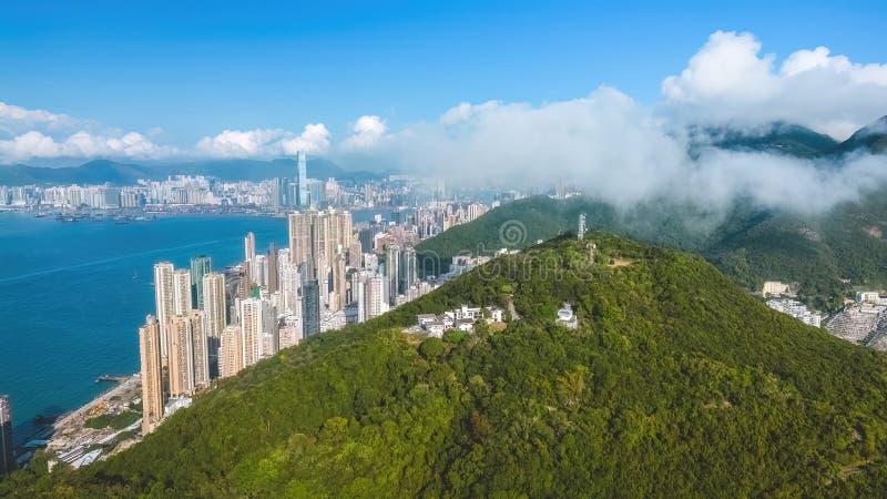 The Landscape of Mount Davis, Hong Kong 14 Jan 2022 Editorial Stock ...