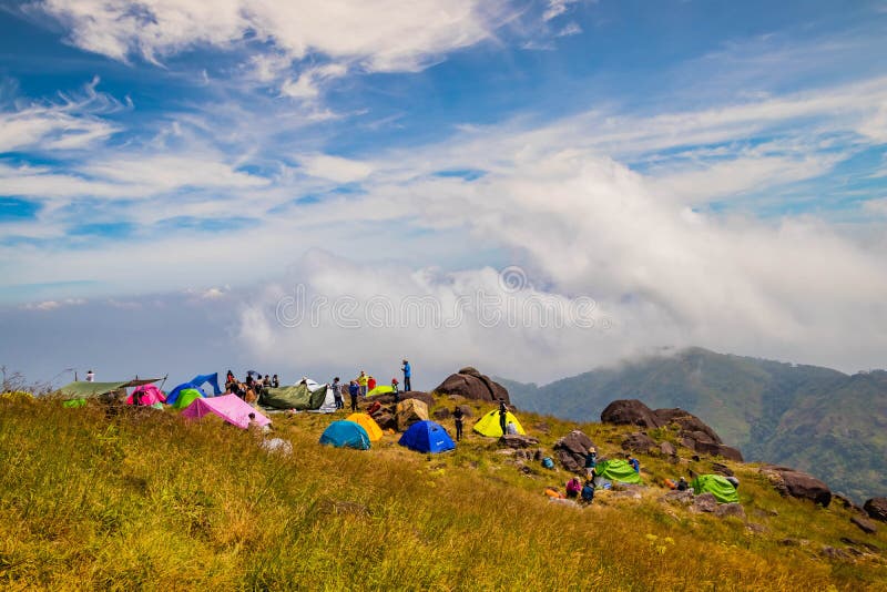 Landscape of Mount Mulayit Taung, Myanmar Stock Image - Image of ...