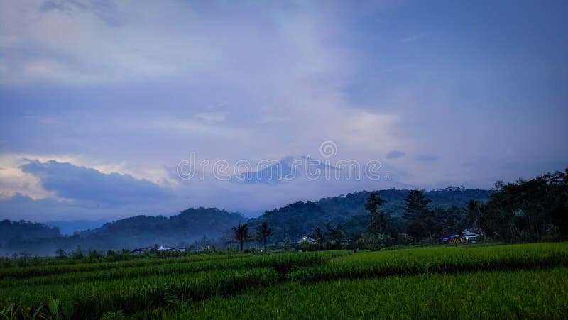 Landscape of Mount Slamet, Central Java , Indonesia Stock Image - Image ...