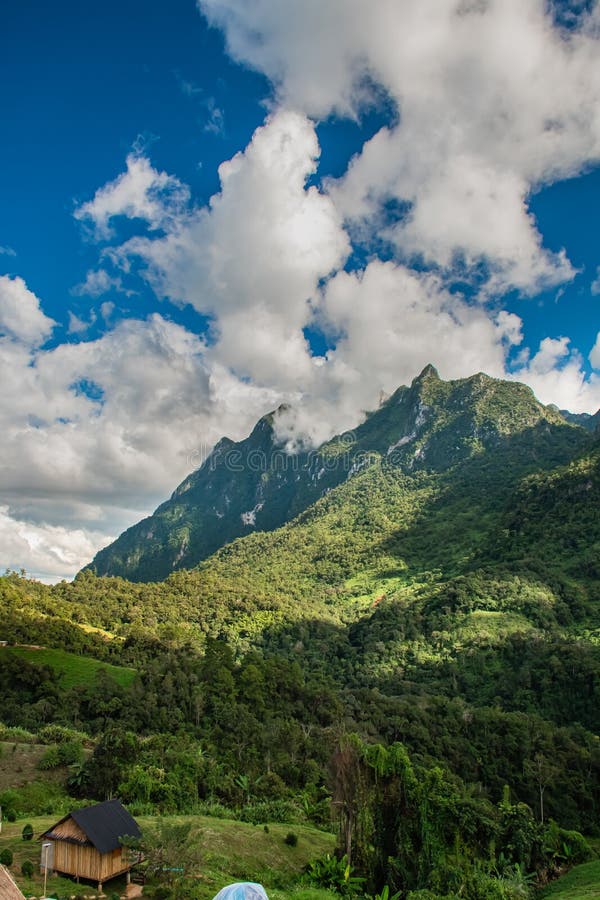 Landscape of Mountain Doi Luang Chiang Dao Chiang Mai Thailand Stock ...