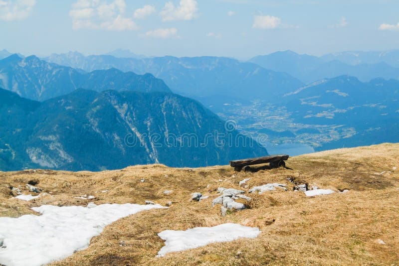 Landscape of a Mountain Plateau Dachstein Krippenstein, Austria Stock ...
