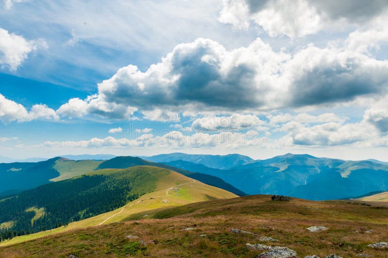Landscape Mountain Ranges in Beautiful Weather Stock Image - Image of ...
