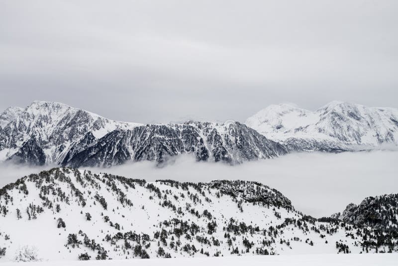 Landscape of the Mountains Alps Stock Image - Image of tree ...