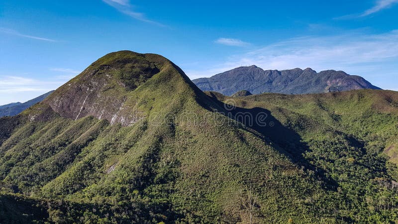 Landscape of Mountains of the Atlantic Forest Stock Image - Image of ...