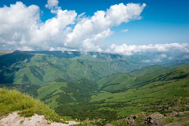 Landscape in Mountains at a Daytime Stock Photo - Image of caucasian ...