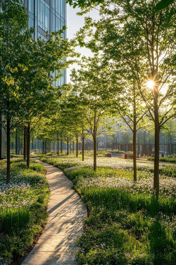 Landscape of Mountains and Meadows. Spring Meadow or Forest Stock Image ...