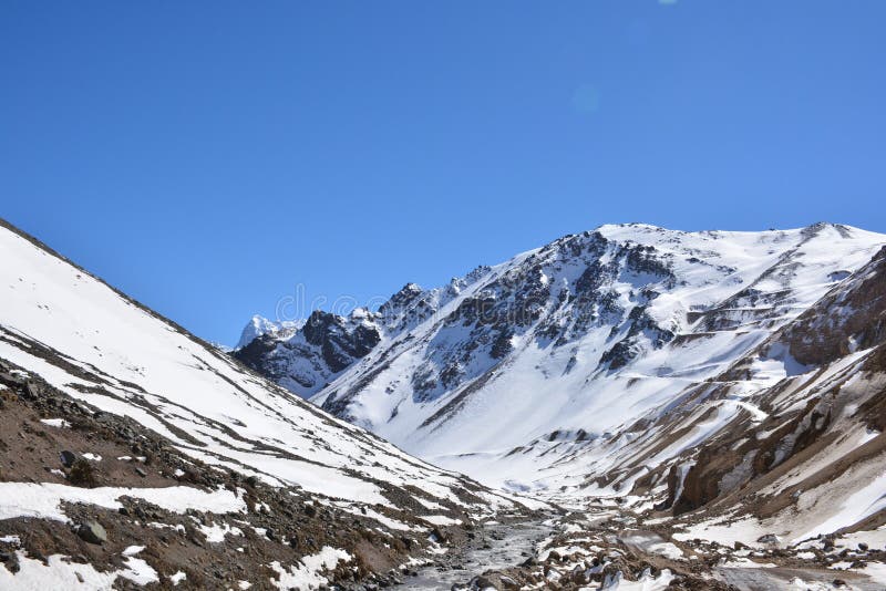 Snow in Chile stock photo. Image of freeze, mountains - 82354174