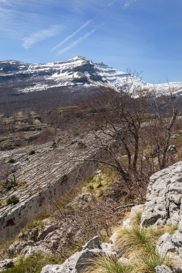 Landscape of Mountains with Snow and Rock Formation Stock Photo - Image ...