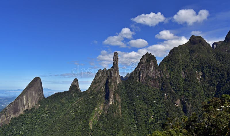 Landscape with Mountains in Teresopolis, Rio De Janeiro, Brazil Stock ...