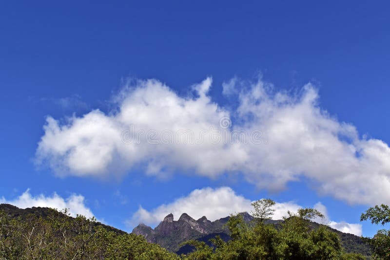 Landscape with Mountains in Teresopolis, Rio De Janeiro, Brazil Stock ...
