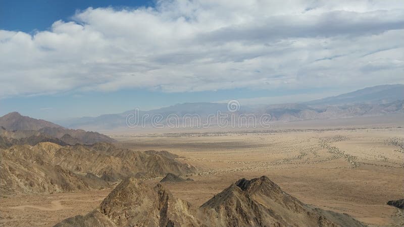 Landscape with Mountains and Wide Views with Roads in the Distance ...