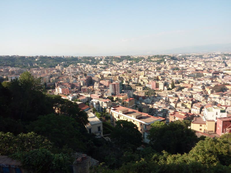 Landscape of Naples, Italy stock image. Image of naples - 95672713
