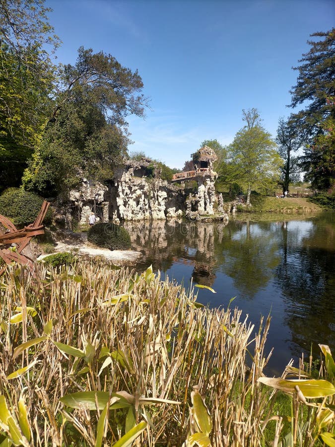 Landscape Nature Parc Majolan Stock Image - Image of river, plant ...